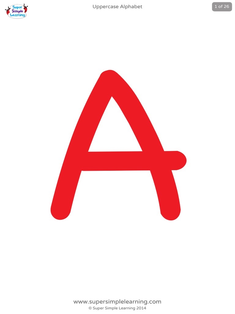 Uppercase Alphabet Flashcards | PDF | Orthography | Collation