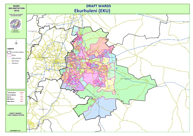 Ekurhuleni Ward Demarcation Map | PDF