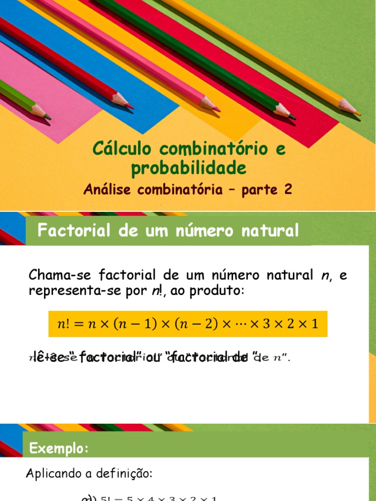 Calculo Combinatorio e Probabilidades - Parte 2 | PDF | Permutação ...