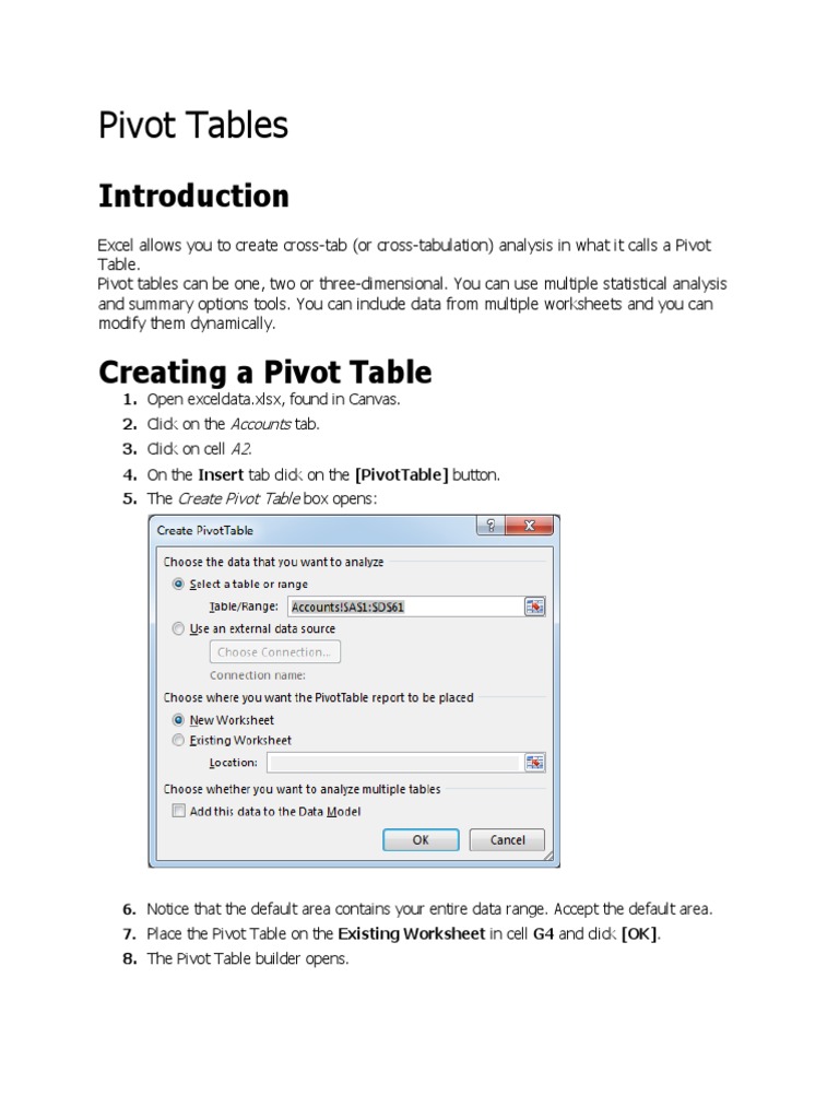 Pivot Tables | PDF | Data Management | Software