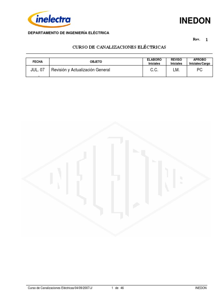 Curso de Canalizaciones PDF | PDF | Tubería (transporte de fluidos) | Corriente eléctrica