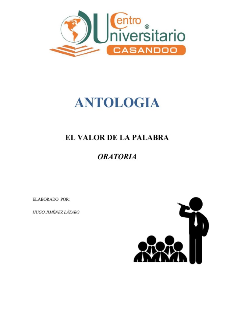 Antologia El Valor de La Palabra Oratoria | PDF