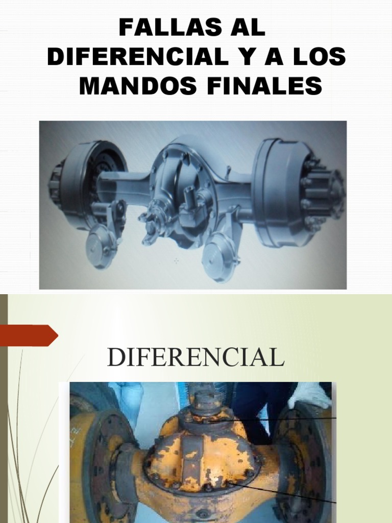 Fallas Al Diferencial y A Los Mandos Finales | PDF | Engranaje | Eje