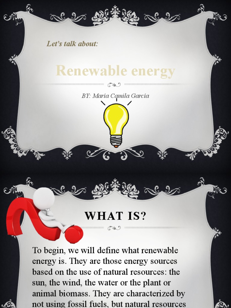 Renewable Energy: Let's Talk About | PDF
