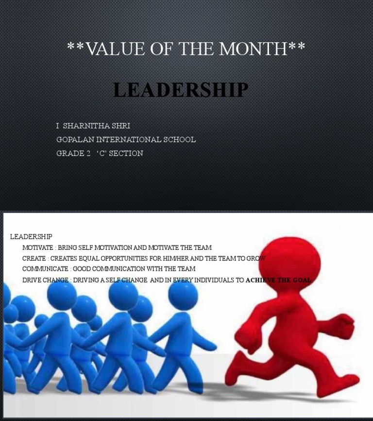 Value of The Month : Leadership | PDF