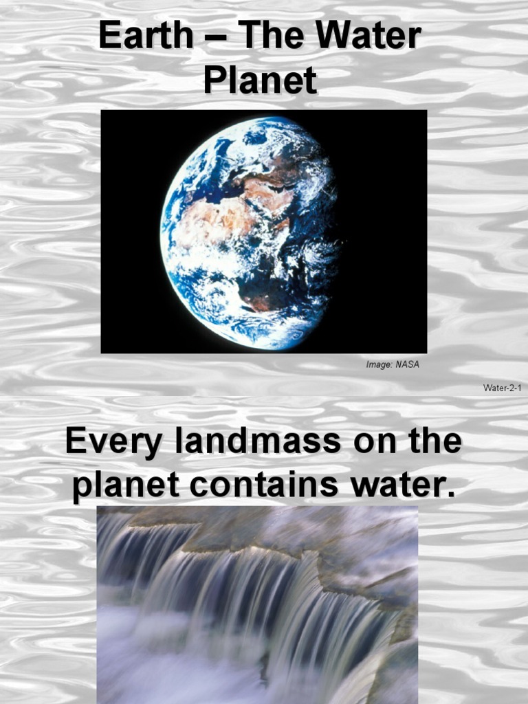 Earth - The Water Planet | PDF