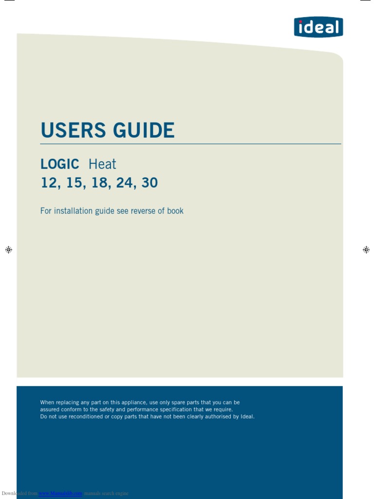 Users Guide: Logic Heat 12, 15, 18, 24, 30 | PDF | Thermostat | Boiler