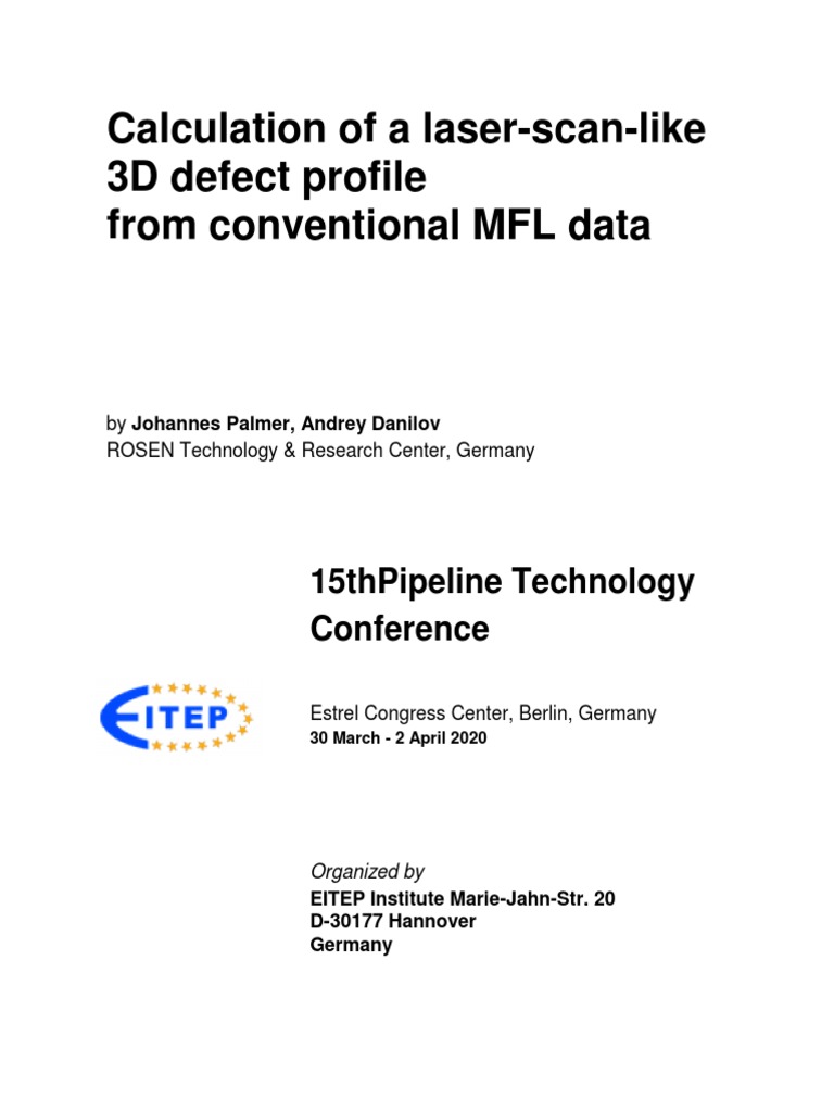 Calculation of A Laser-Scan-Like 3D Defect Profile From Conventional ...