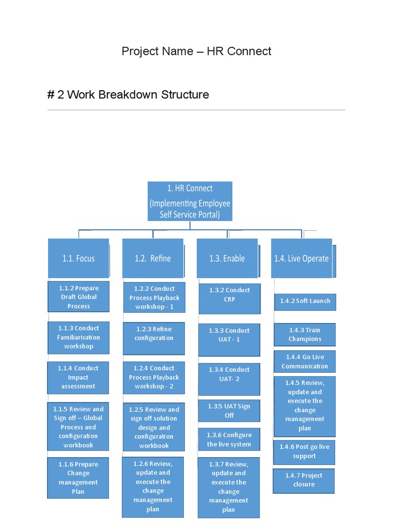 Work Breakdown Structure | PDF | Business