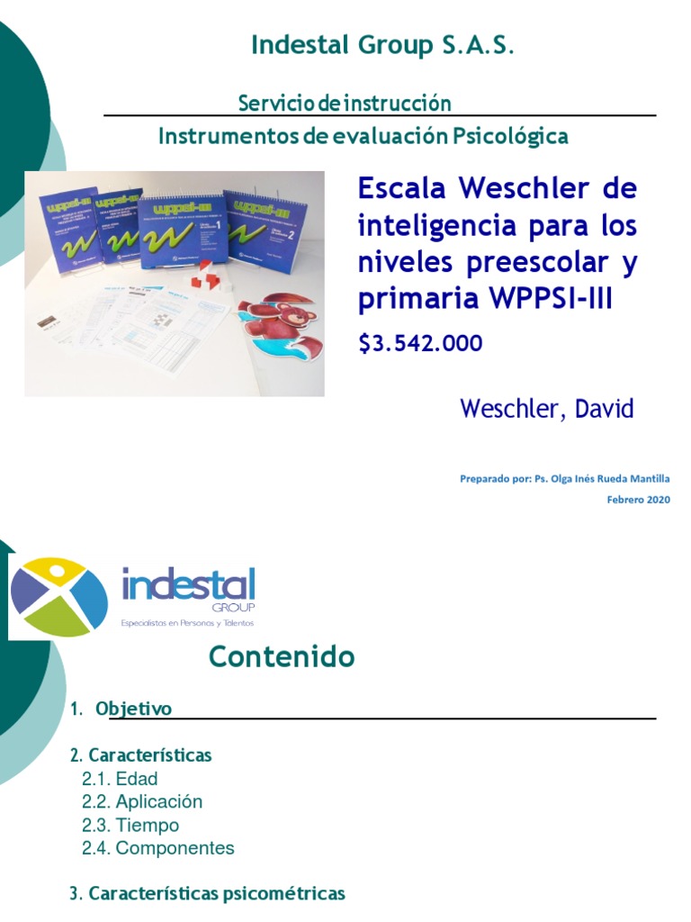 Wppsi-Iii 2020 | PDF | Percepción | Memoria