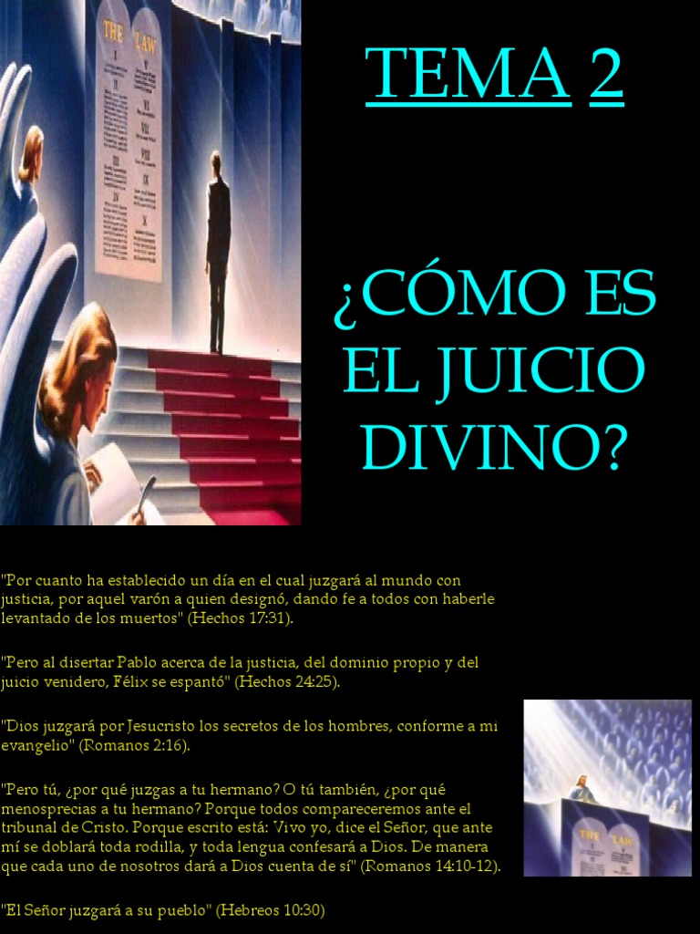 Como Es El Juicio de Dios - Excelente | PDF | Resurrección | Jesús