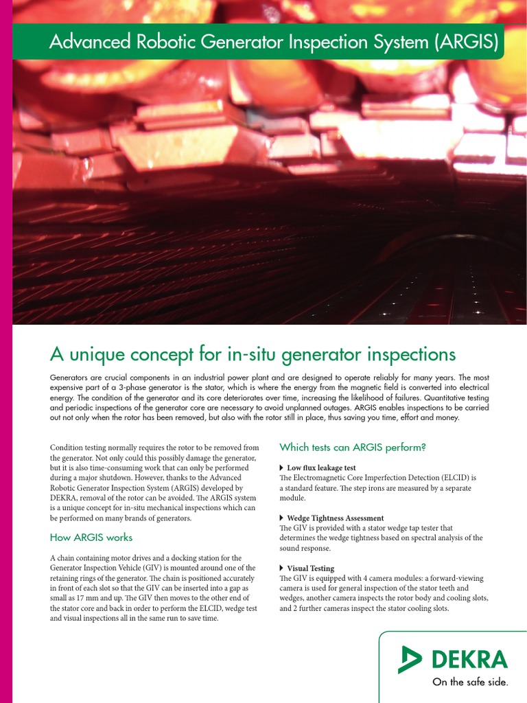 Leaflet ARGIS 5 | PDF | Electric Generator | Electric Motor