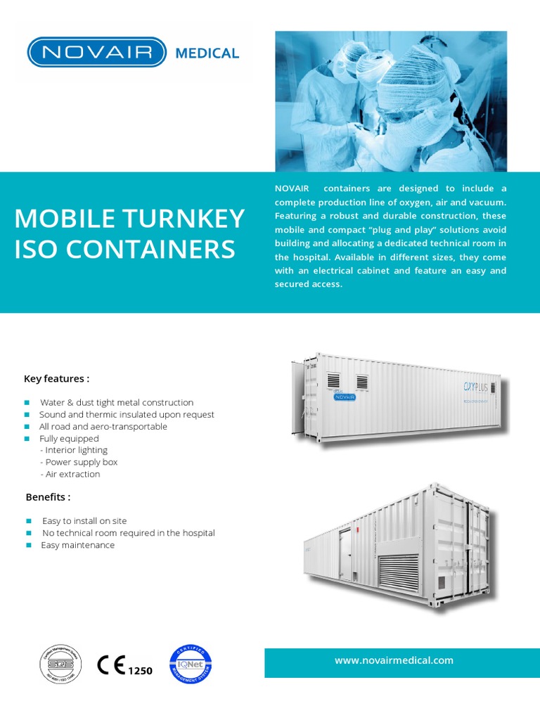 Mobile Turnkey Iso Containers: Key Features | PDF | Pipe (Fluid ...