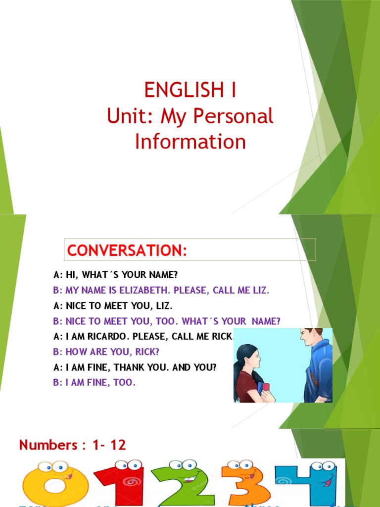Personal Information Conversation Guide | PDF | Language Arts & Discipline
