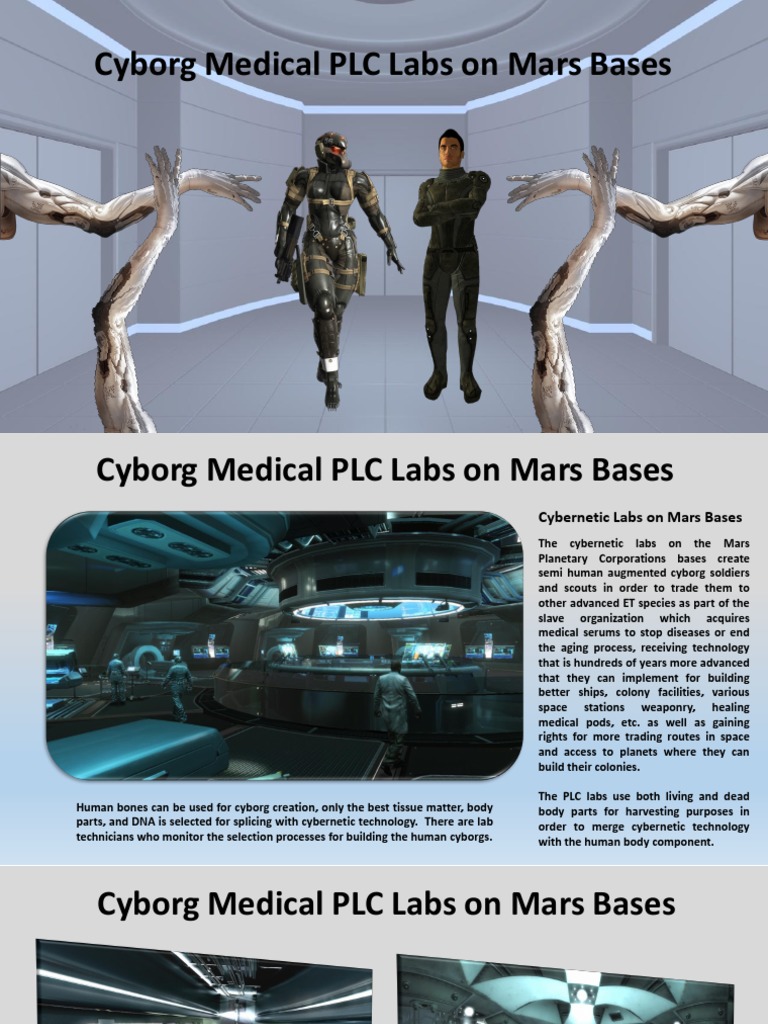 Cyborg Medical PLC Labs On Mars Bases | PDF | Cyborg | Dna Sequencing
