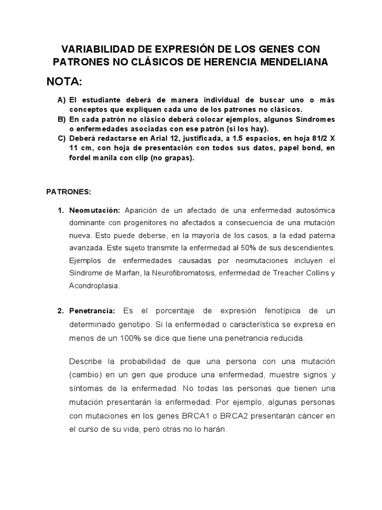 Isodisomia Uniparental en Genética | PDF | Dominancia (Genética) | Alelo