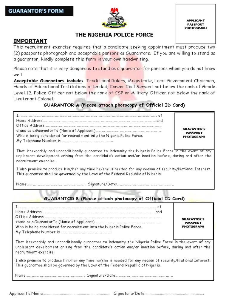 Guarantor Form | Download Free PDF | Guarantee | Justice