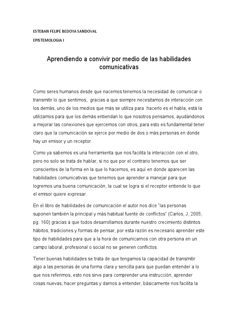 Esteban Bedoya-Lectura Epistemologia 1 | PDF | Comunicación | Ciencia ...
