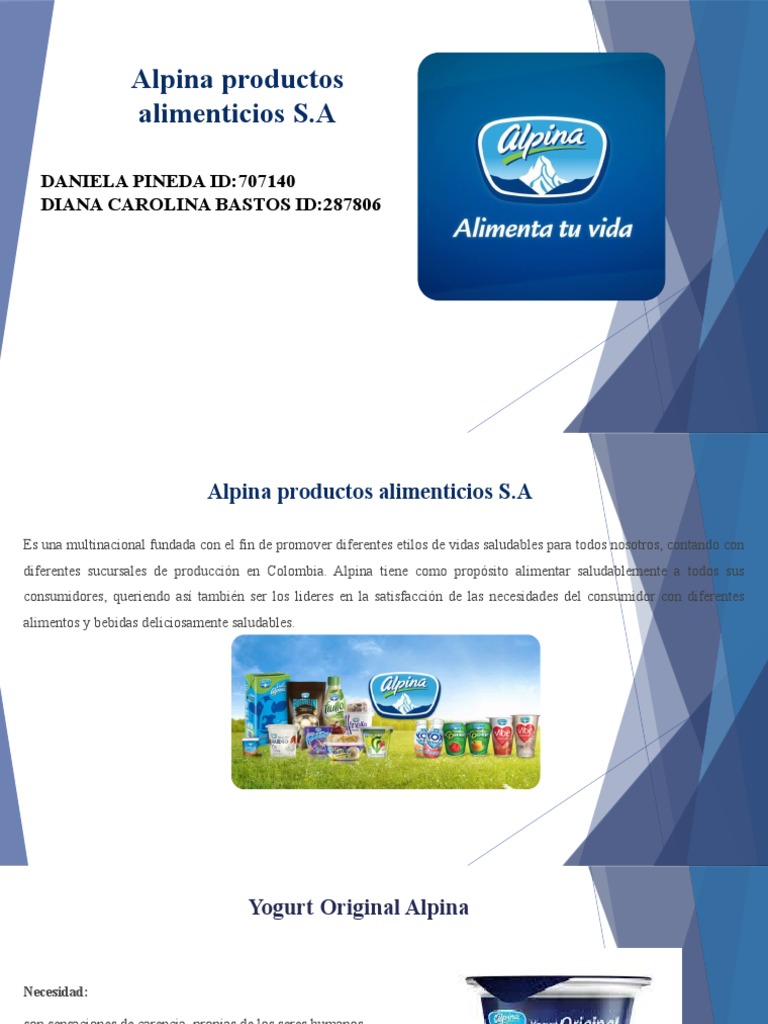 Alpina: Salud y Sabor para Todos | PDF | Alimentos | Yogur