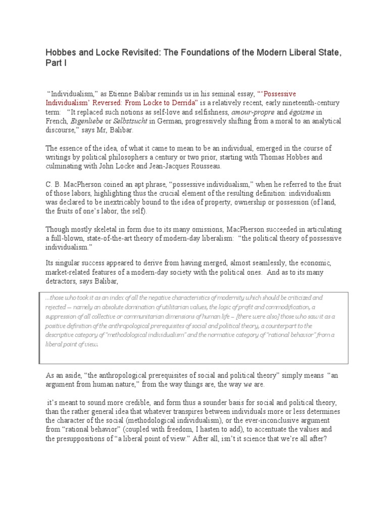 Foundations of Modern Liberalism Explained | PDF | Individualism | John ...