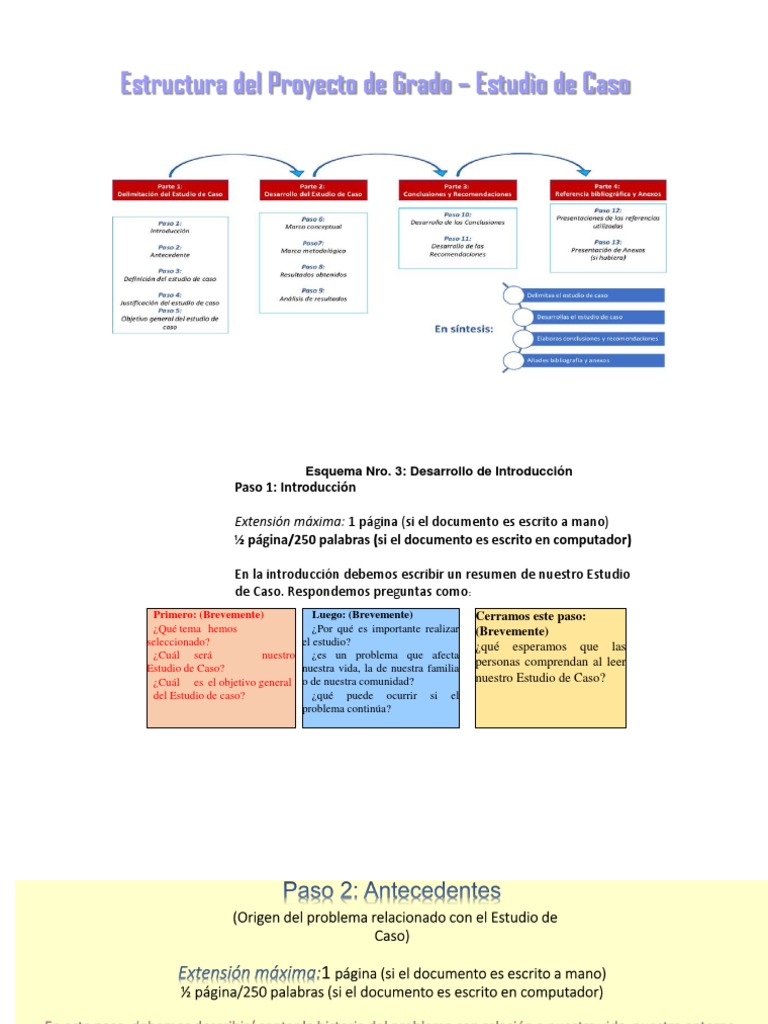 Estructura Del Proyecto de Grado | PDF | Marco conceptual | Caso de estudio
