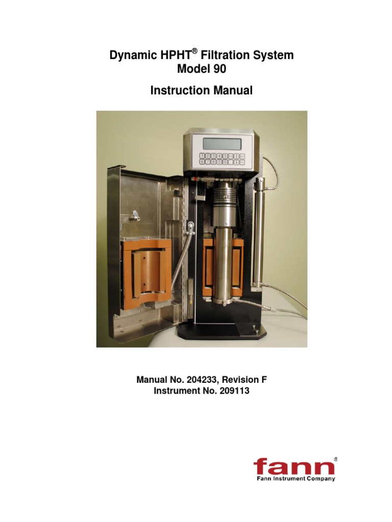 Dynamic Filtration System Model 90 PDF | PDF | Relay | Pressure