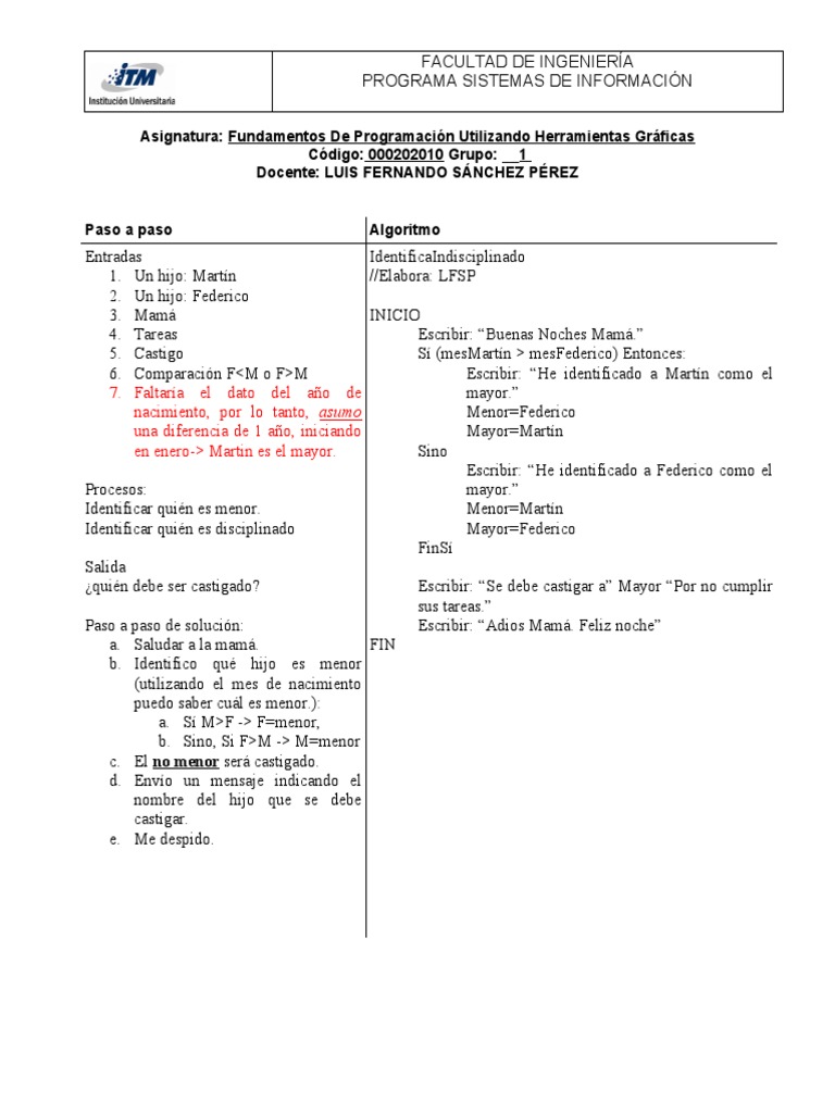 Ejercicios | PDF | Algoritmos | Programa de computadora