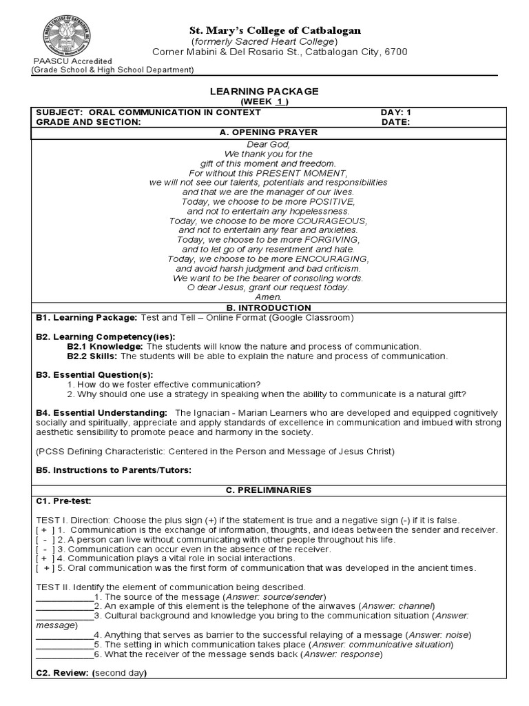 St. Mary's College of Catbalogan | PDF | Motivation | Motivational