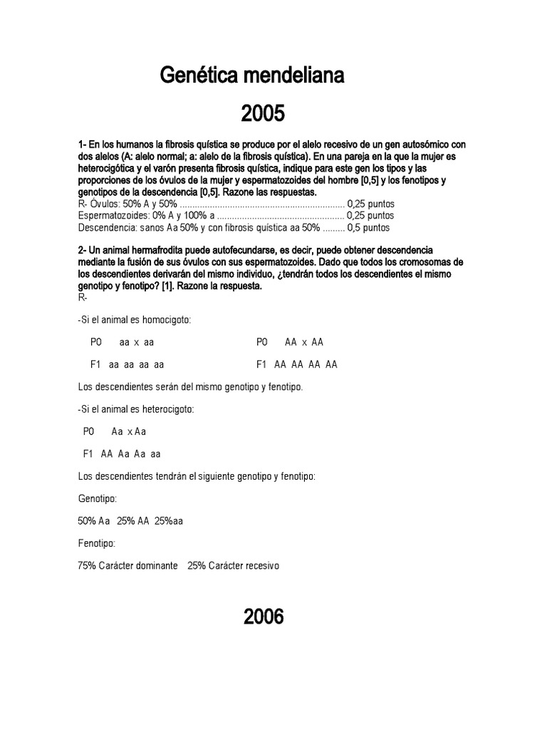 Genética Mendeliana | PDF | Dominancia (Genética) | Alelo