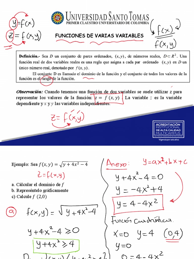 Funciones en Varias Variables | PDF