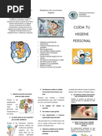 Triptico Habitos de Higiene | PDF | Higiene | Bienestar
