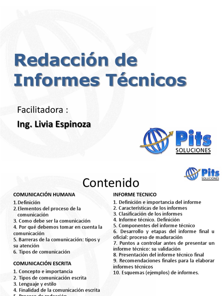 Redaccion de Informes Tecnicos PDF | PDF | Comunicación | Información