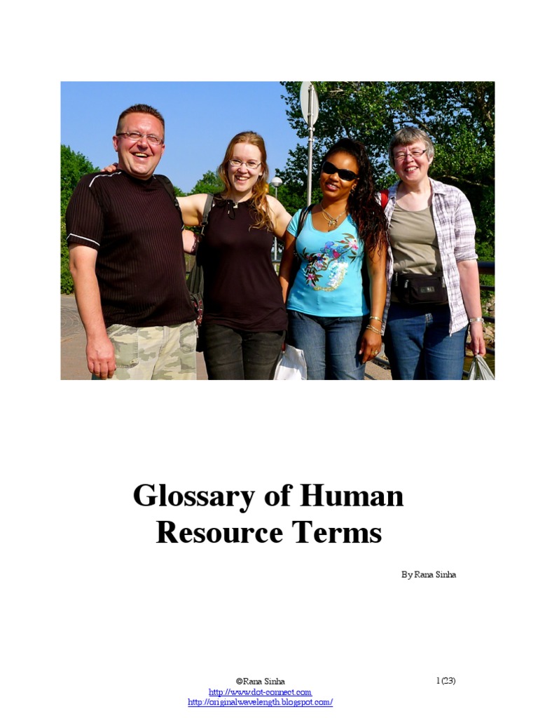 Glossary of HR Terms | PDF | Non Disclosure Agreement | Competence ...