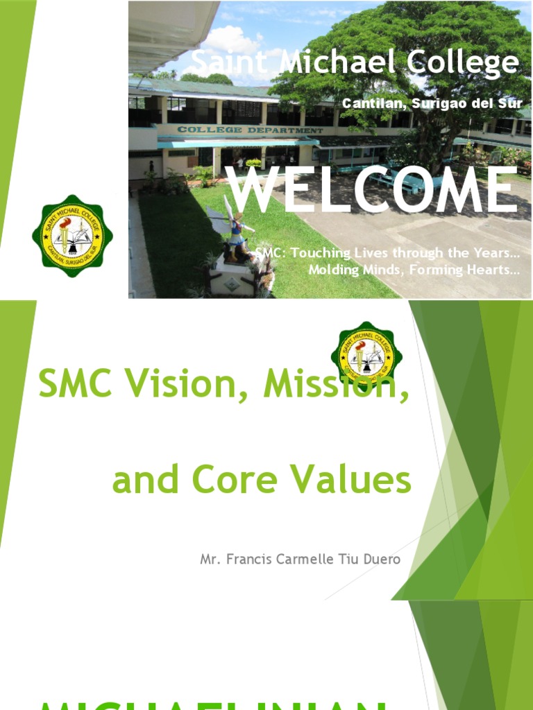 Saint Michael College: Welcome | PDF | Michael (Archangel) | Catholic ...