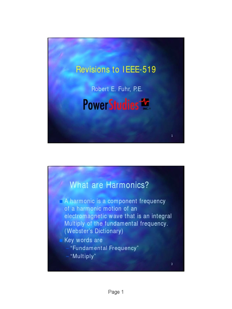 Revisions To IEEE-519 | PDF | Electrical Network | Electronics