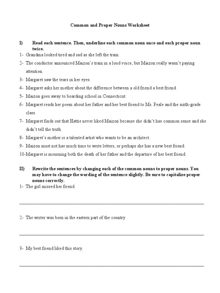 Noun Identification for Students | PDF