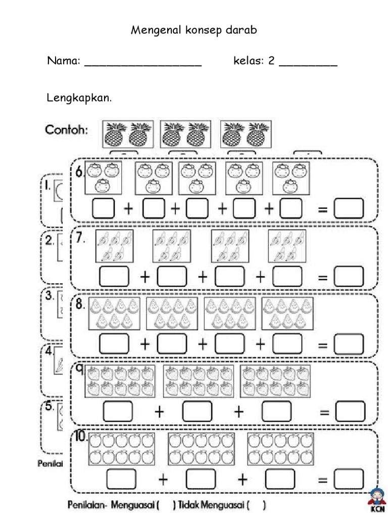 Konsep Darab Maths Tahun 2 | PDF