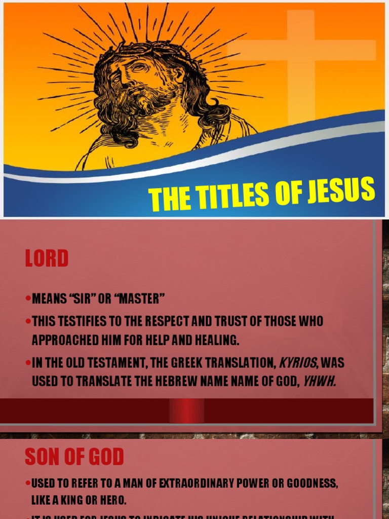 Titles and Symbols of Jesus Christ | PDF | Religion & Spirituality