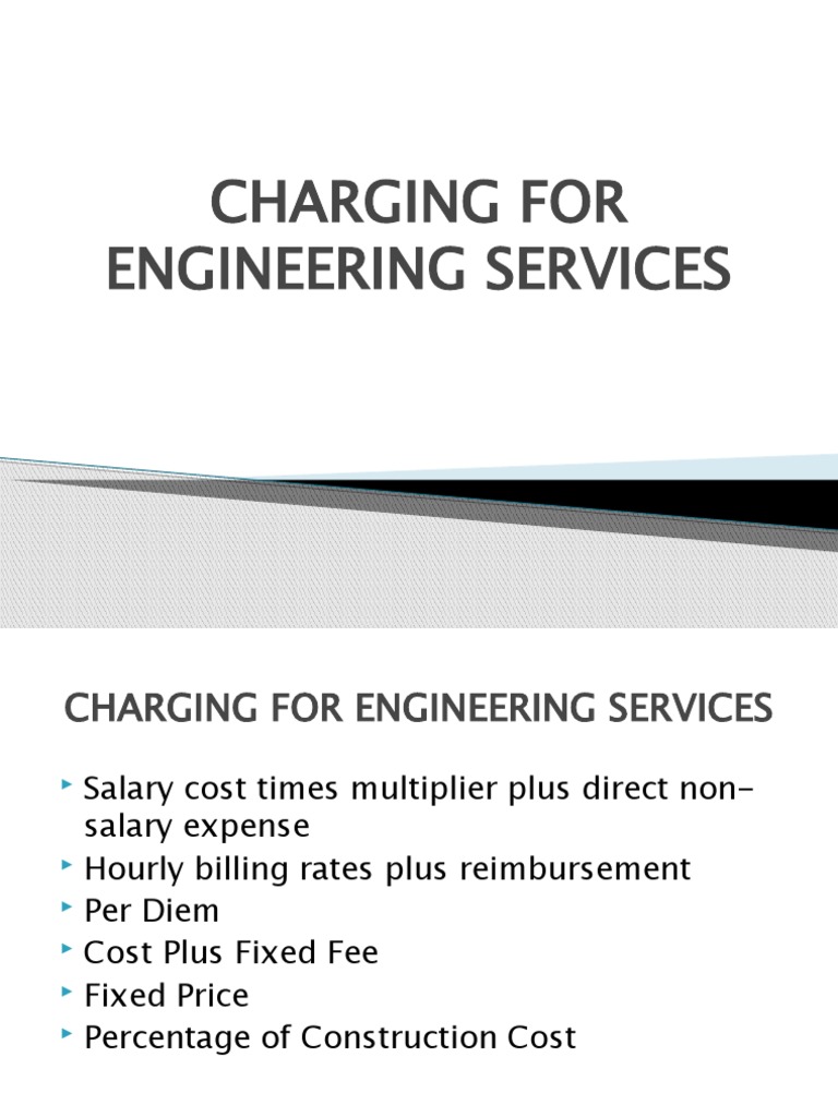 Report 3 Charging For Engineering Services | PDF | Per Diem | Salary