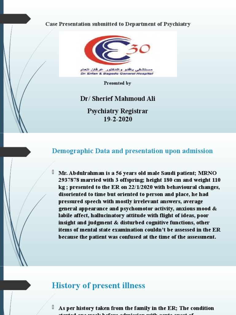 Case Presentation New | PDF | Nervous System | Clinical Medicine