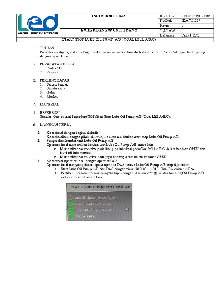Instruksi Kerja | PDF