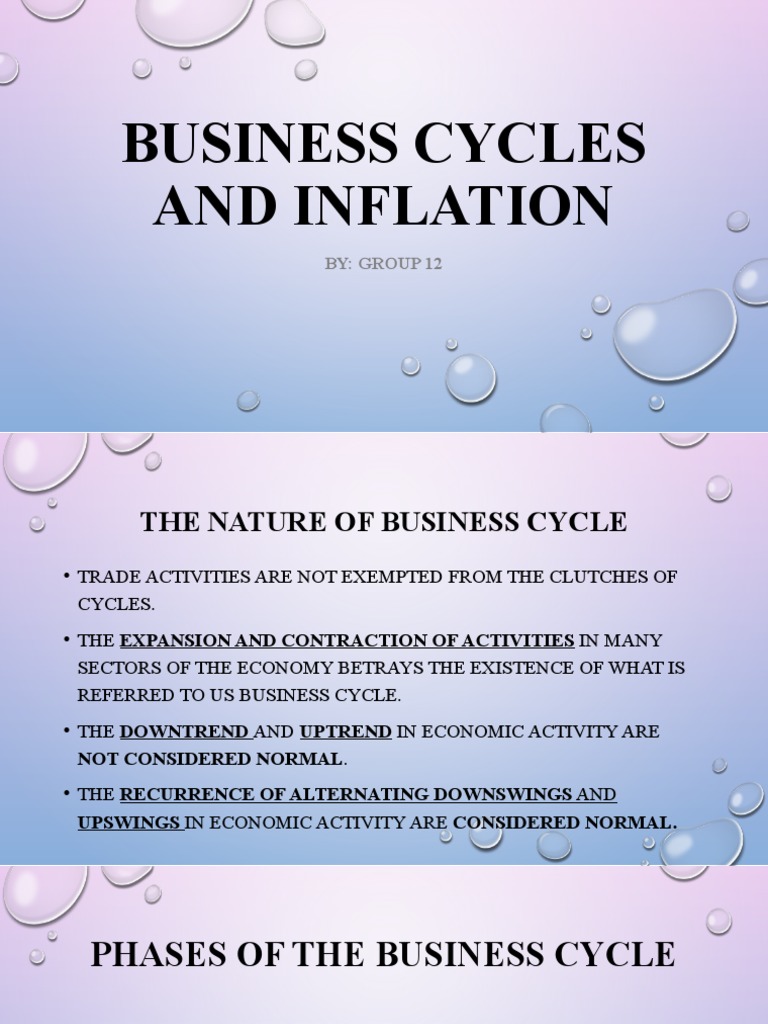 Business Cycles and Inflation | PDF | Recession | Inflation