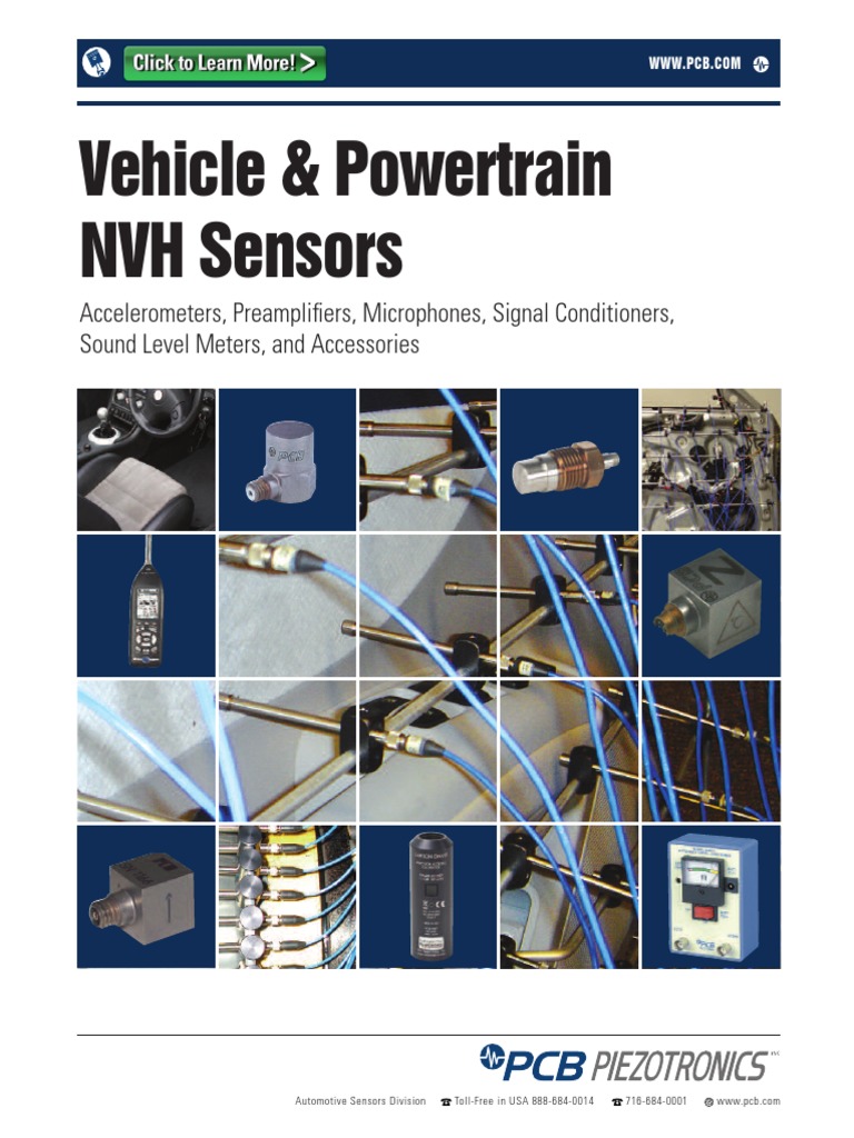 Vehicle Powertrain NVH Sensors PCB Piezotronics | PDF | Microphone ...