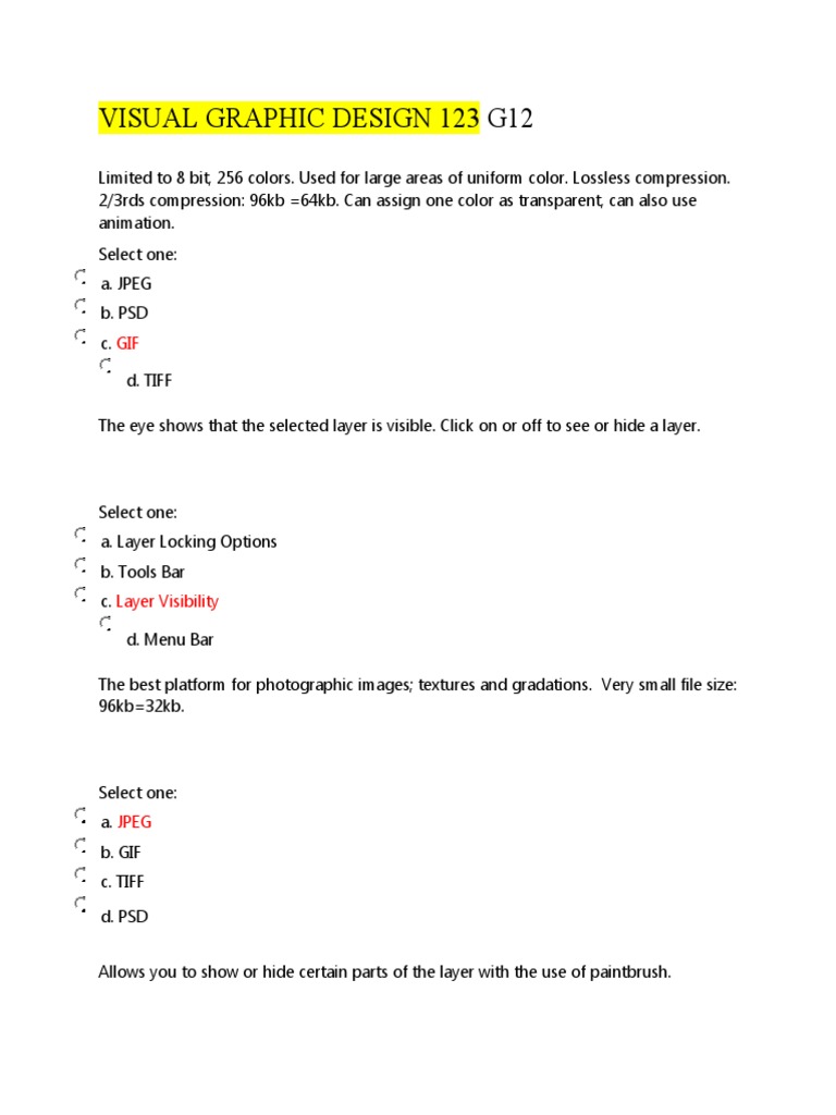 Visual Graphic Design 123 G12 WW 1&2 | PDF | Adobe Photoshop | Computer ...