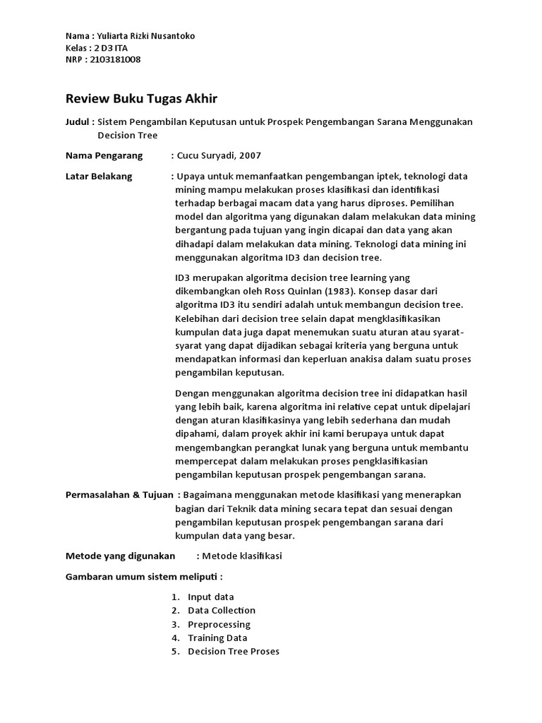 Review Buku Tugas Akhir | PDF