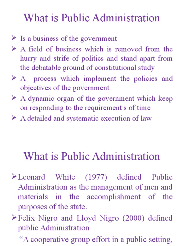 What Is Public Administration | PDF | Public Administration ...