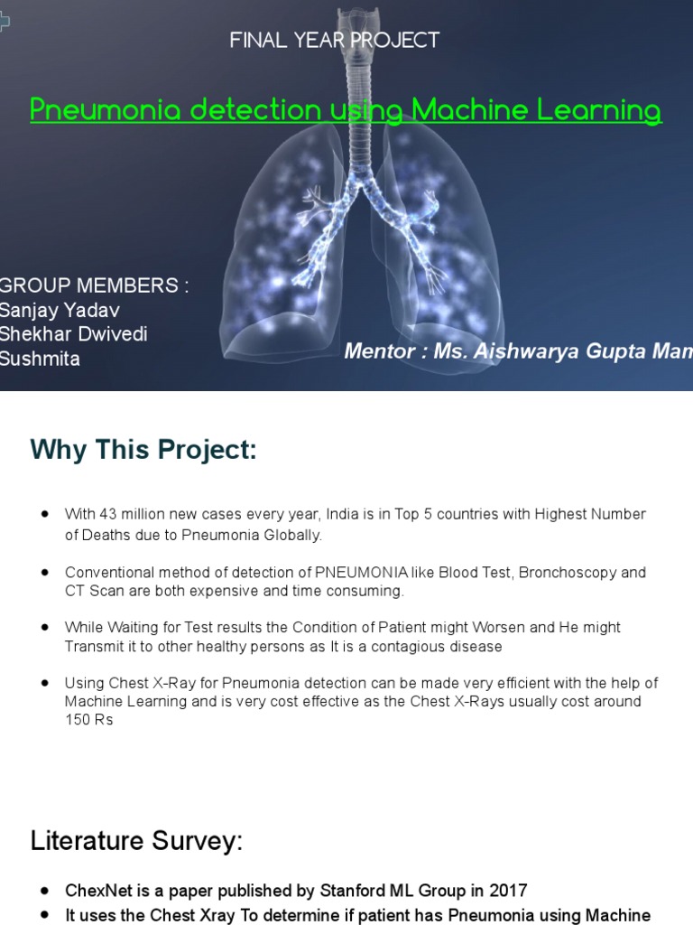 Pneumonia Detection Using Machine Learning: Final Year Project ...