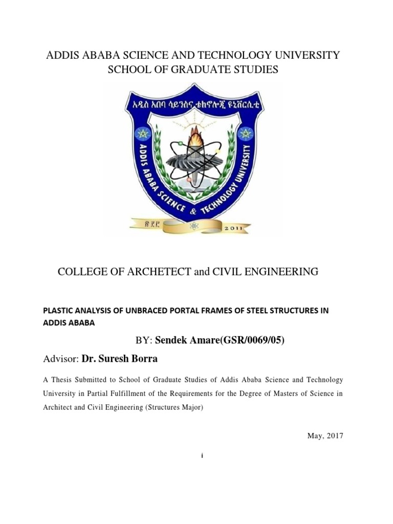Plastic Analysis of Unbraced Portal Frames of Steel Structures in PDF ...