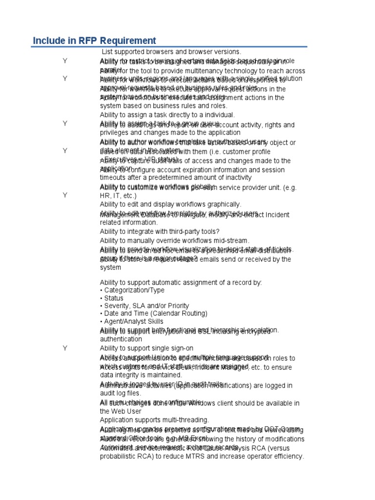 ISU ITSM Tool Requirements | PDF | It Service Management | World Wide Web