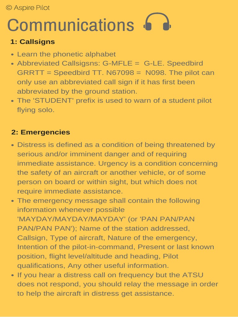 1: Callsigns: Communications | PDF | Transponder (Aeronautics) | Air ...